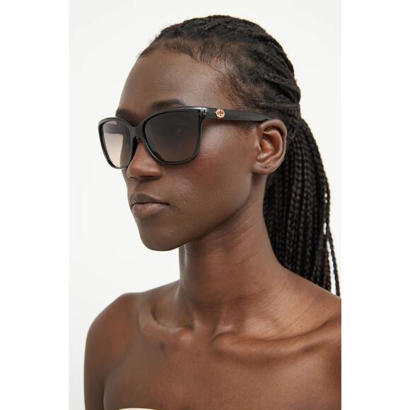 Gucci | Accessories | Gucci Cat Eye Gg 3645s Sunglasses Logo Tinted In ...